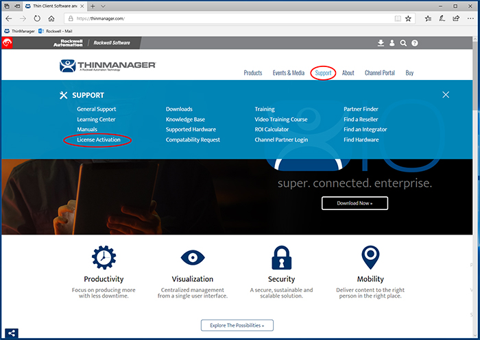 Activating Your License | ThinManager